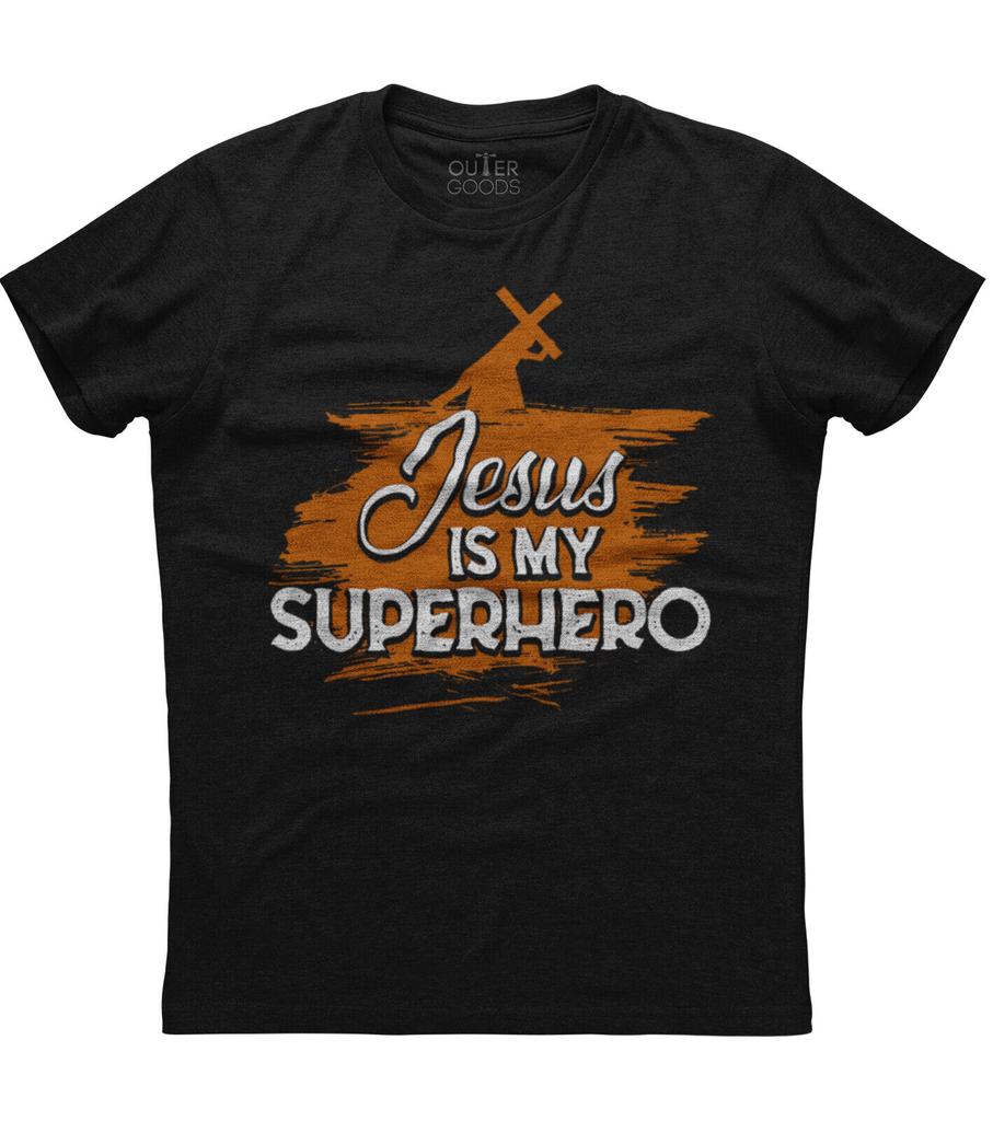 Buy Jesus Is My Superhero Christian Religious Mens Short Men Leisure ...