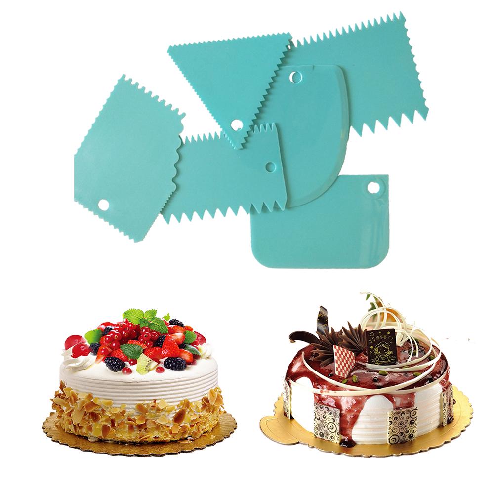 6 Pcs/Set Cake Scraper Edge Decorating Cutters Set Comb & Icing ...