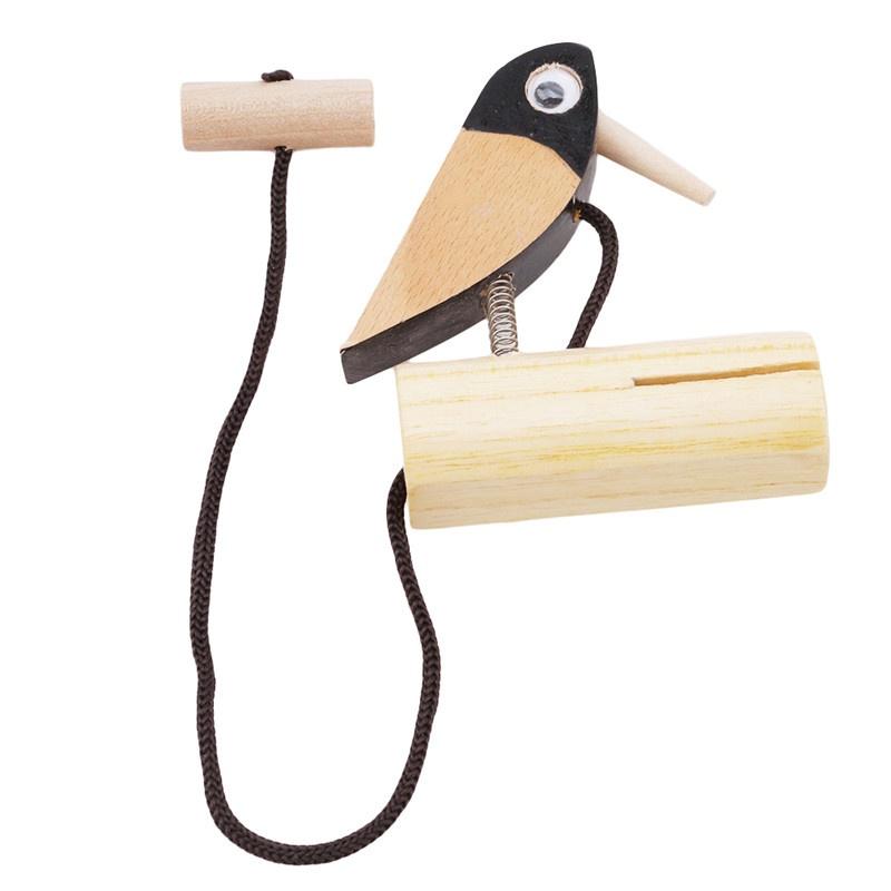 Buy Kids Natural Wooden Traditional Bird Rattles Clappers Castanets ...