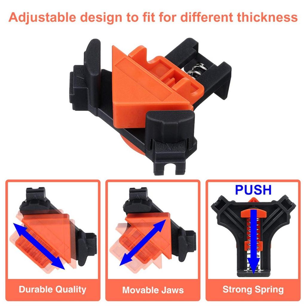 Buy Adjustable Handle Loaded Right Angle Clip For Frame Welding/Wood ...
