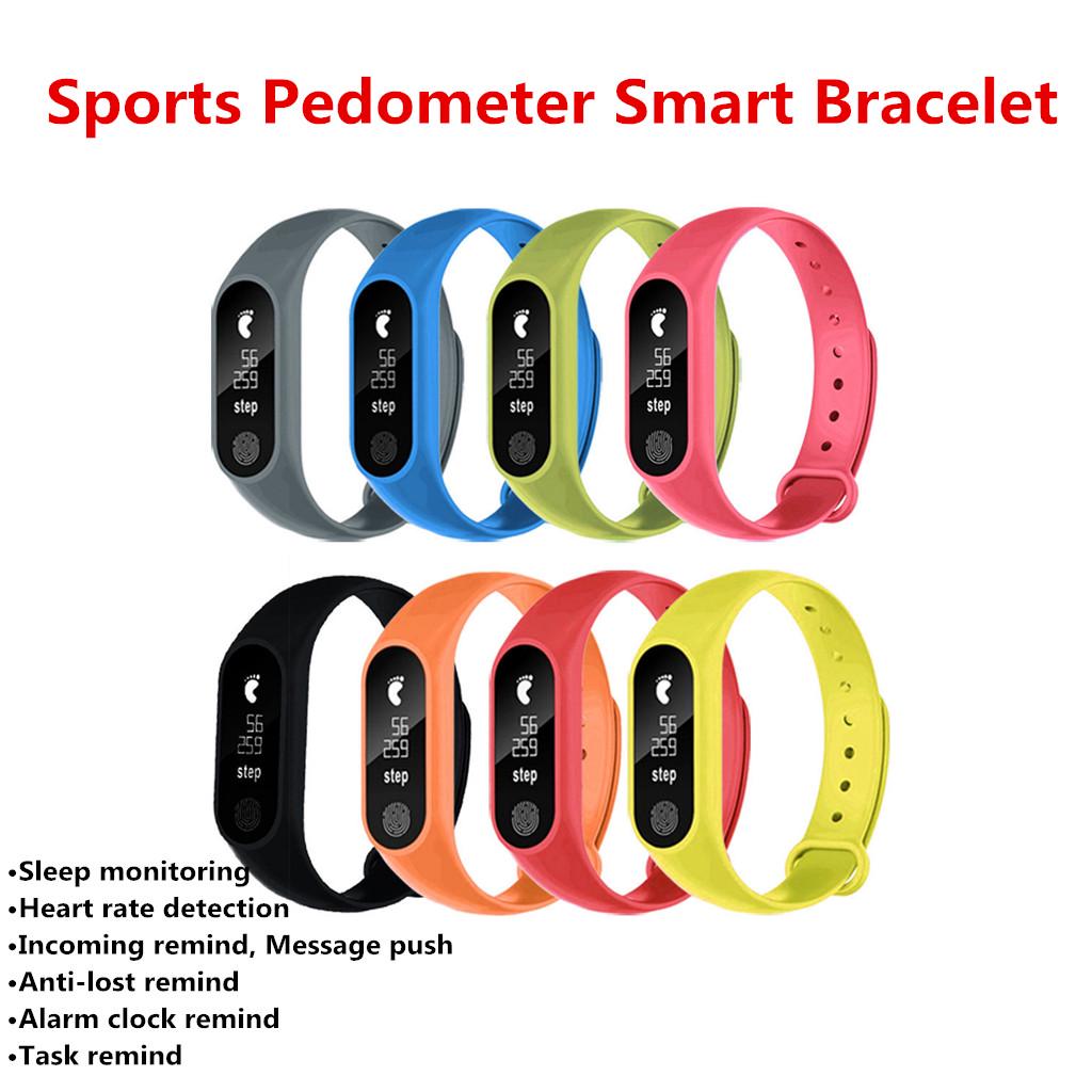 Buy Bluetooth 4.0 Sports Pedometer Bracelet Heart Rate Smart Watch at ...