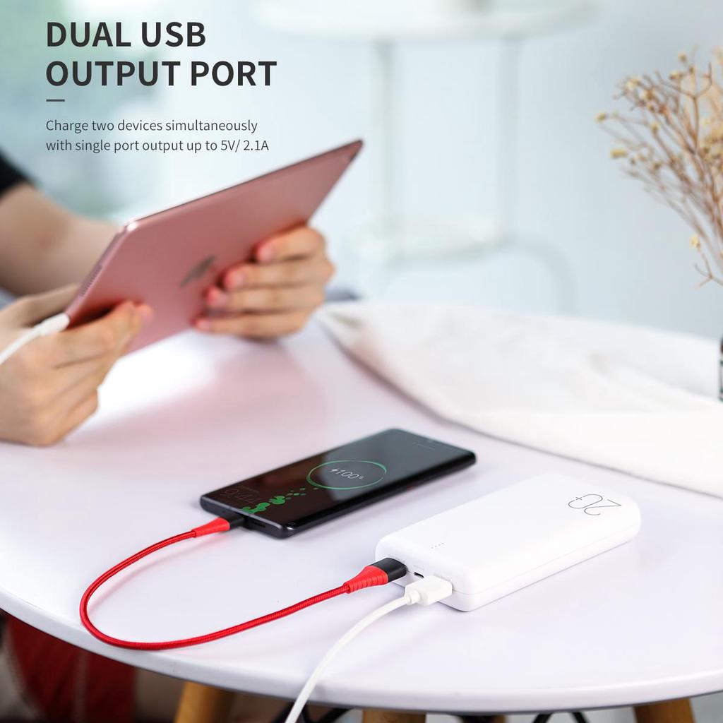 ROCK Power Bank 20000mAh Portable Charging Poverbank Mobile Phone ...