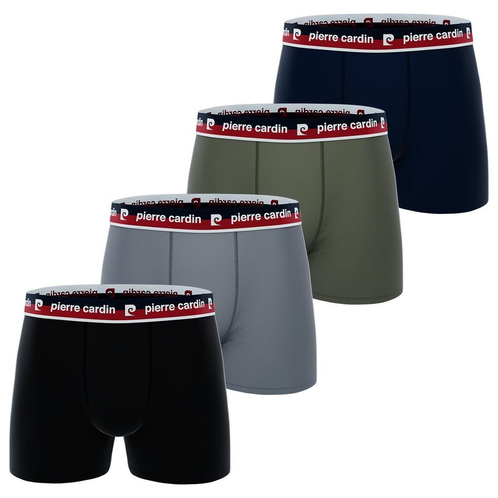 Buy Pack of 4 Men's Cotton Boxers French Touch Two-Tone Belt at ...