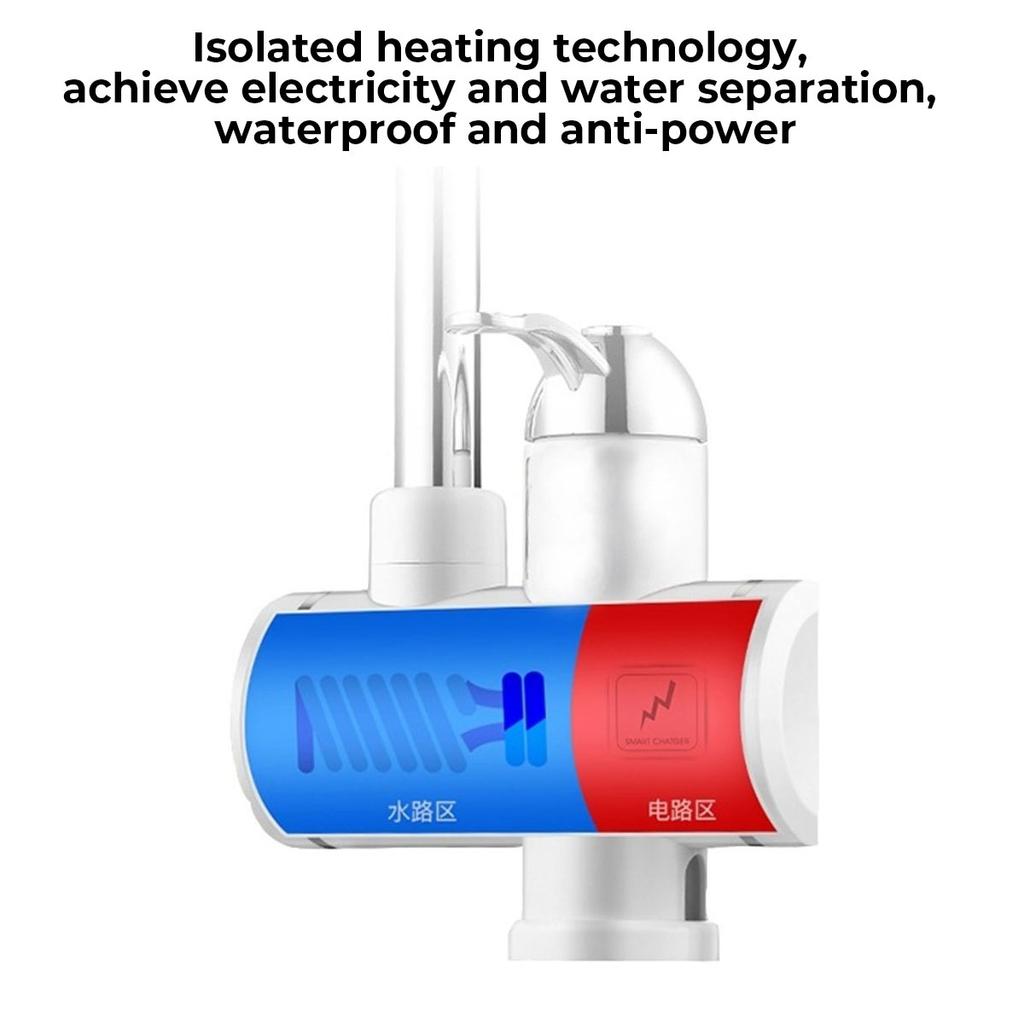 Goedkope 3000W Electric Kitchen Water Heater Tap Instant Hot Water Faucet Heater Cold Heating ...