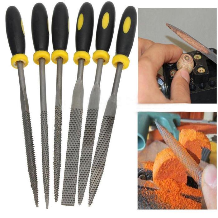 Buy Mini Repair DIY Jewelry Rasp Needle File Assorted 6pcs Tool Wood ...