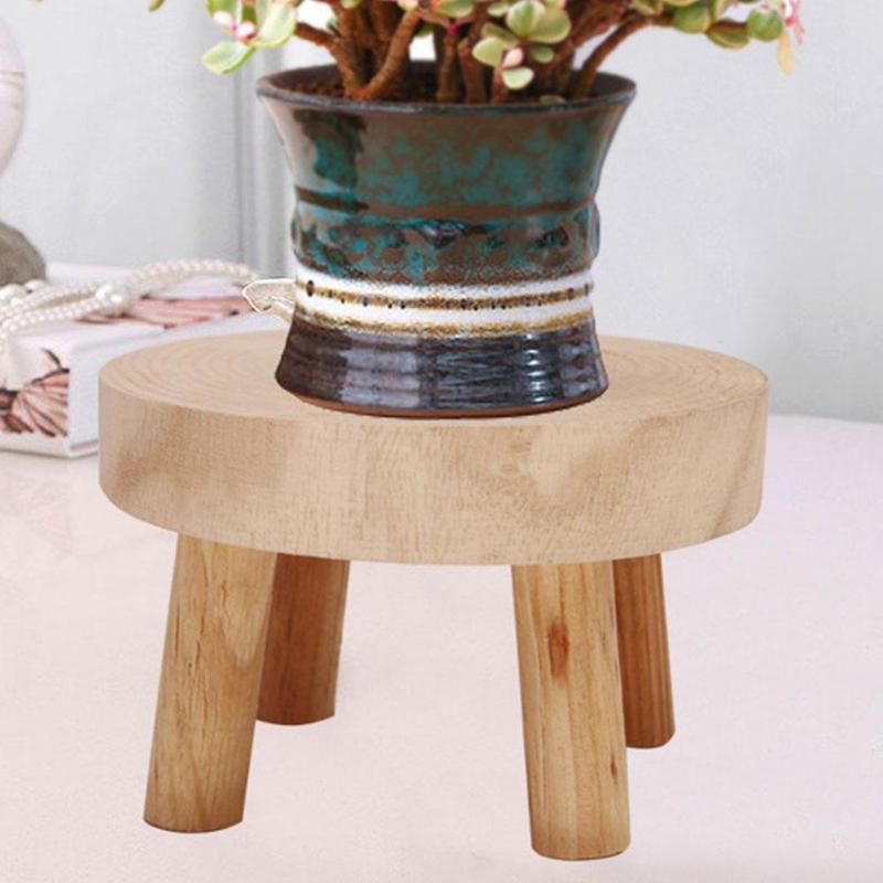Buy Wooden Bench Flower Pot Plant Flower Stand Balcony Garden Indoor ...