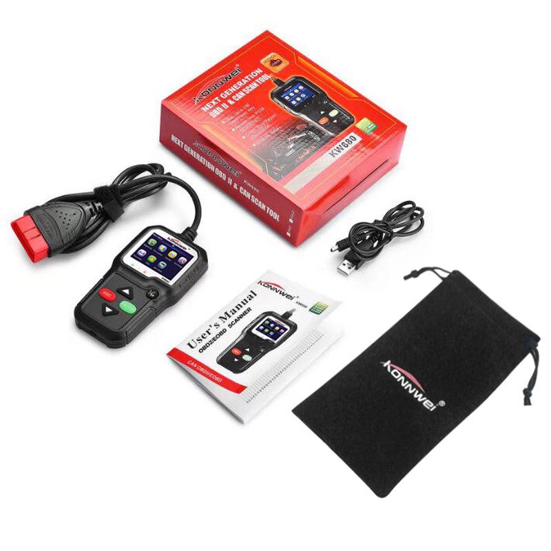 Buy Auto Scanner KW680 Support Multi-languages Full OBD 2 Function ...