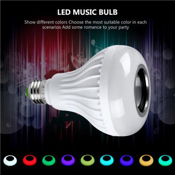 Buy Light Bulb Bluetooth Speaker with E27 LED Light Bulb RGB 7 Changing ...