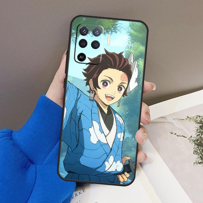 Köp Anime Demon Slayer Tanjiro Phone Case For OPPO A54 A74 A94 A53S A1K ...