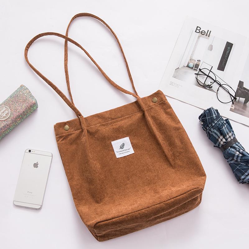 Buy Women Handbags Simple Style Large Capacity Canvas Shoulder Bag at ...