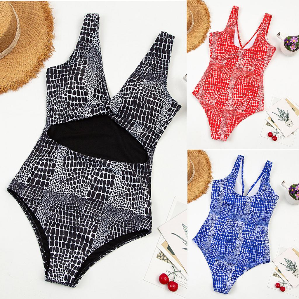 Buy [FLS] Fashion Womens Printing Siamese Push-Up Pad Swimwear Swimsuit ...