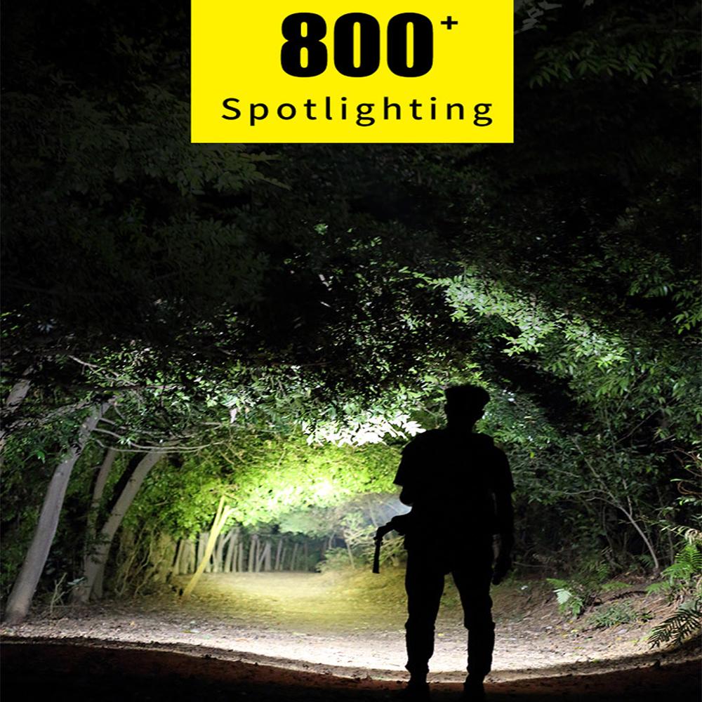 Buy Flashlight 4600 Lumen LED Glare Super Bright 4 Modes USB Charging ...