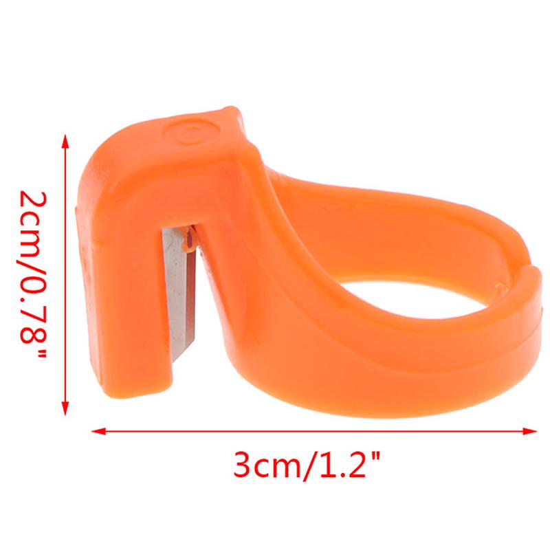 Buy 3Pcs Plastic Sewing Thimble Ring With Blade Finger Thimble Thread ...