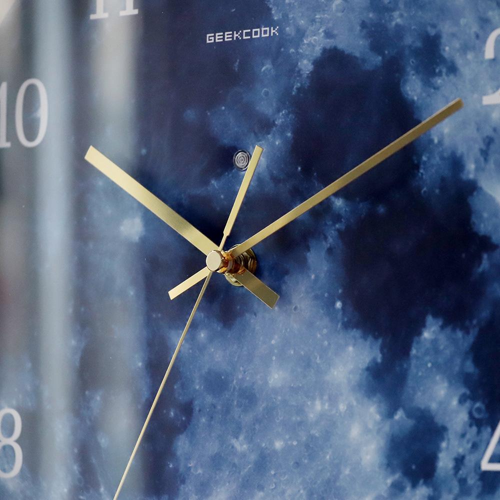 Buy 12-inch Blue Moon LED Luminous Voice-activated Wall Clock, European ...