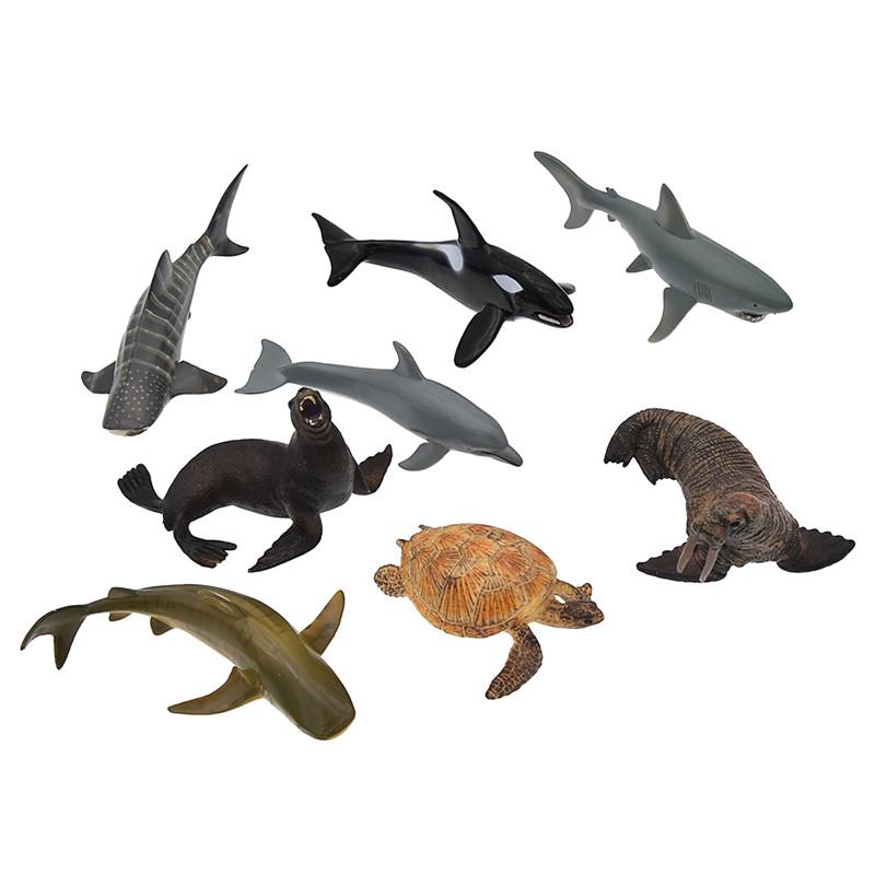 Buy 1 Pc Simulation Ocean Creatures Plastic Dolphin Whale Shark Model ...