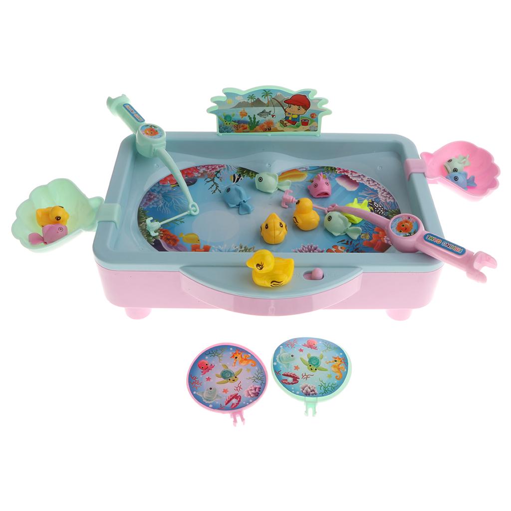 Buy 22x Electric Musical Swimming Fish Pool Magnetic Fishing Bath Water ...