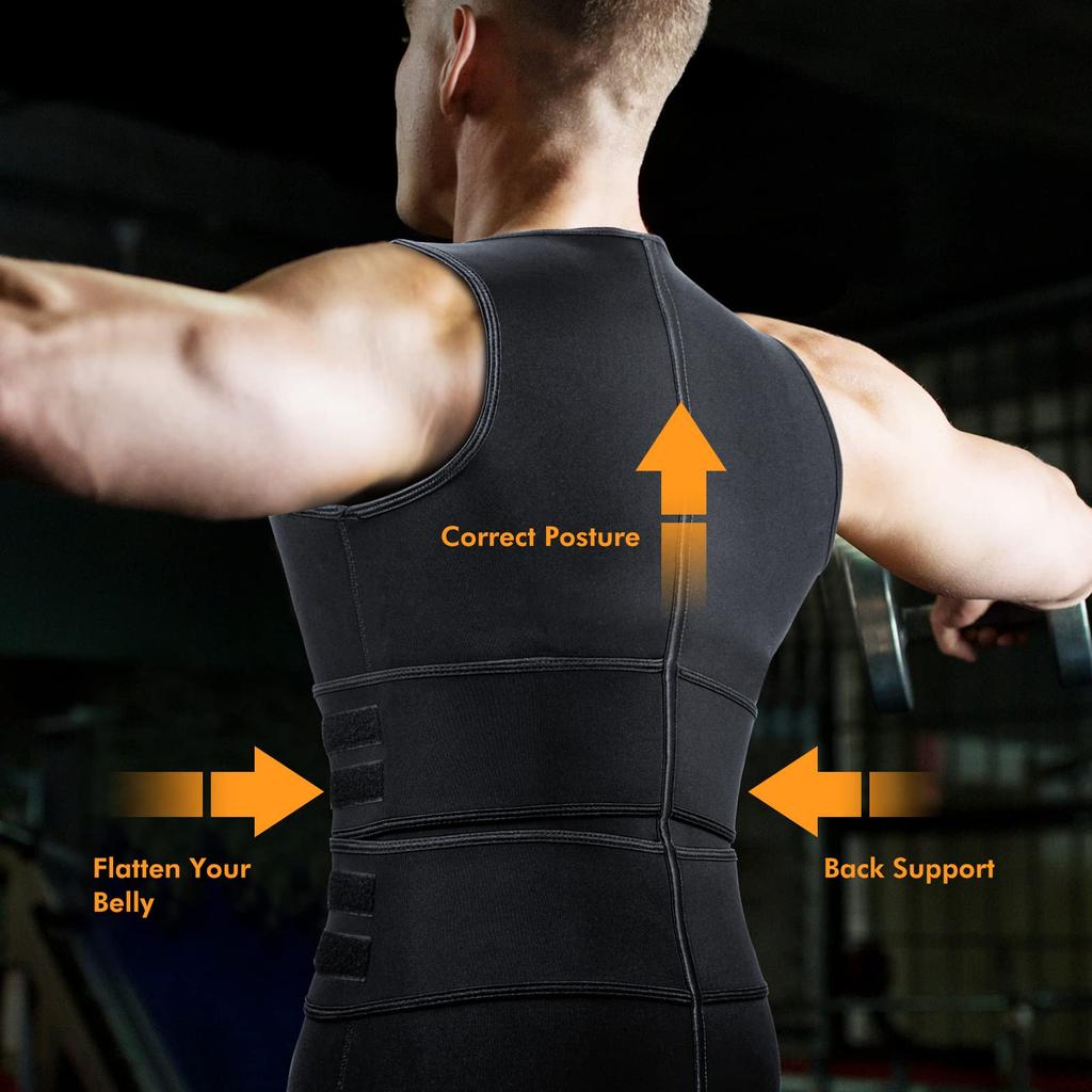 Acheter Homme Taille Trainer Sweat Vest Chaud Néoprène Sauna Suit pour ...