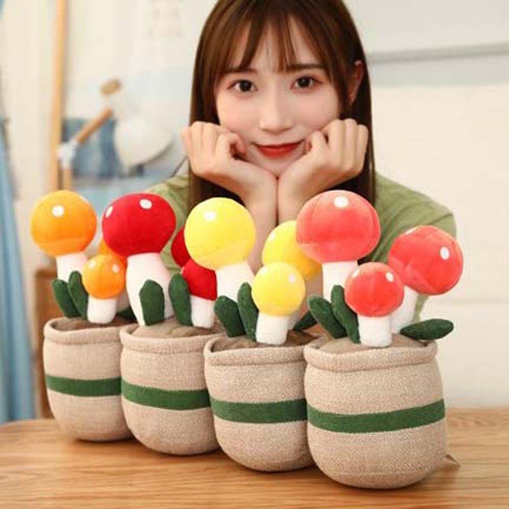 Cheap Mushroom Cactus Soft Toy Plants Plush Toys Mushroom Plush Doll ...