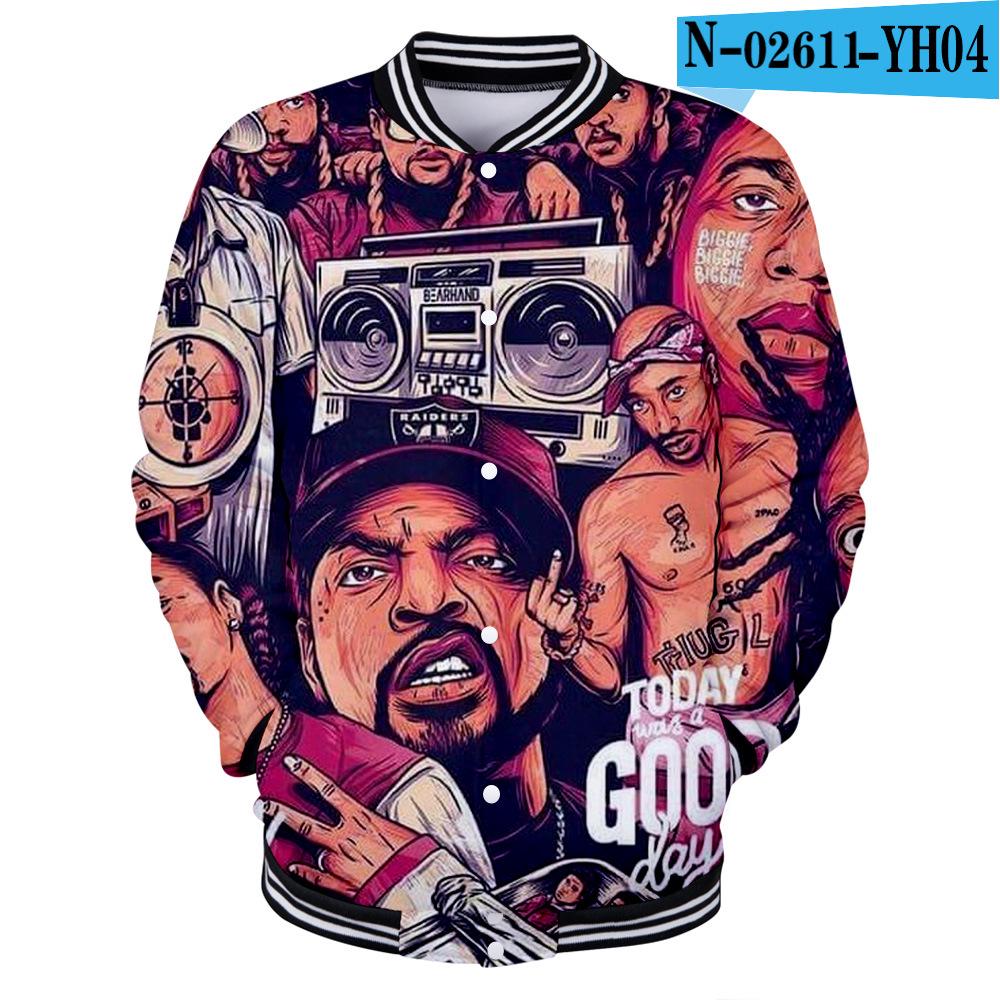Buy Rapper Biggie 2pac 3d Printing Sweater Legend of Rap Men and Women ...