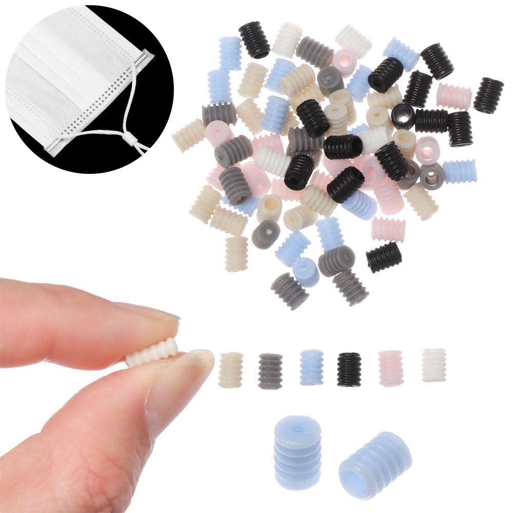 Hot New Soft Adjustable Drawstrings Toggles Non Slip Stopper Silicone ...