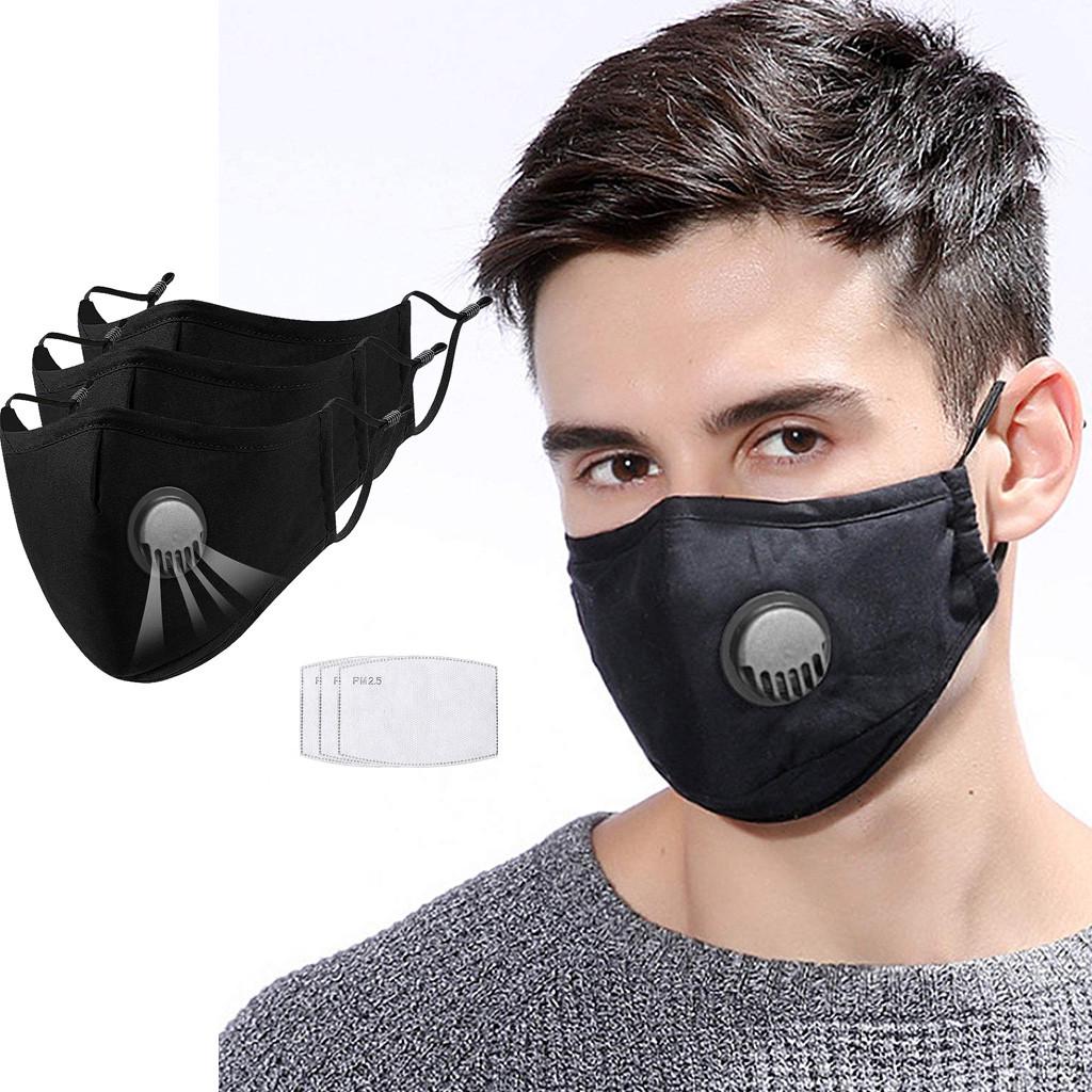 Compre 3PCs Mouth Face cover Cotton Dust Reusable and Washable ...