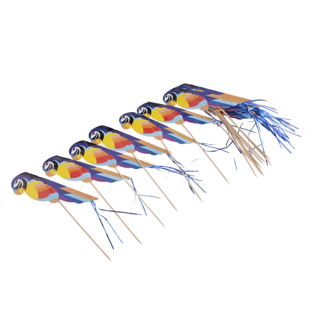 Buy 50pcs Foil Parrot Fruit Sticks Cocktail Picks Party Table ...