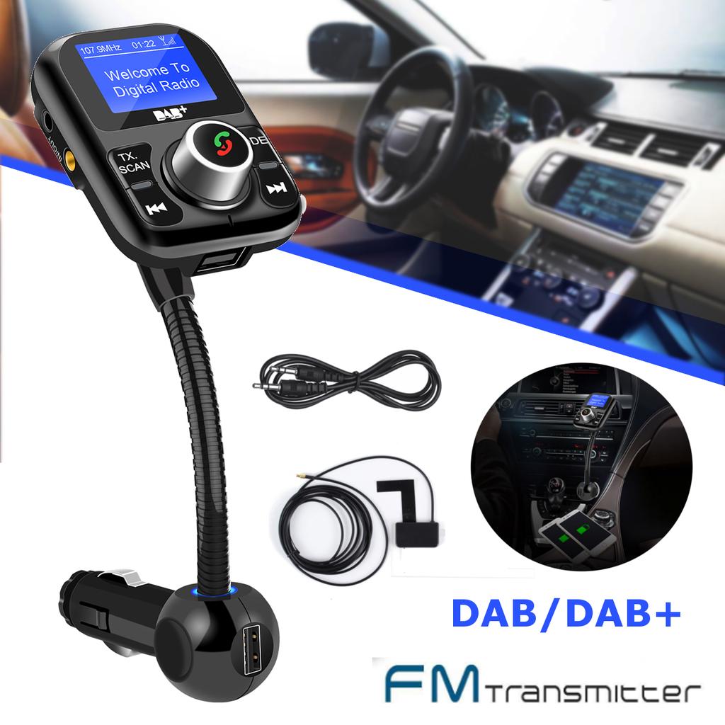 Car DAB Digital Radio Receiver Bluetooth Transmitter Adapter Wireless ...