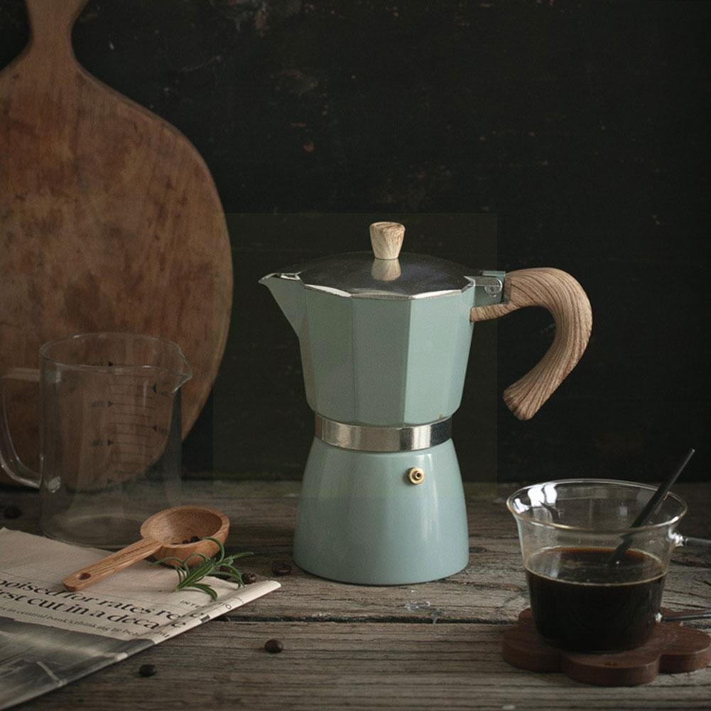 Moka Pot Octagonal Pot Italian Coffee Pot Hand Brewing Percolator Caffe ...