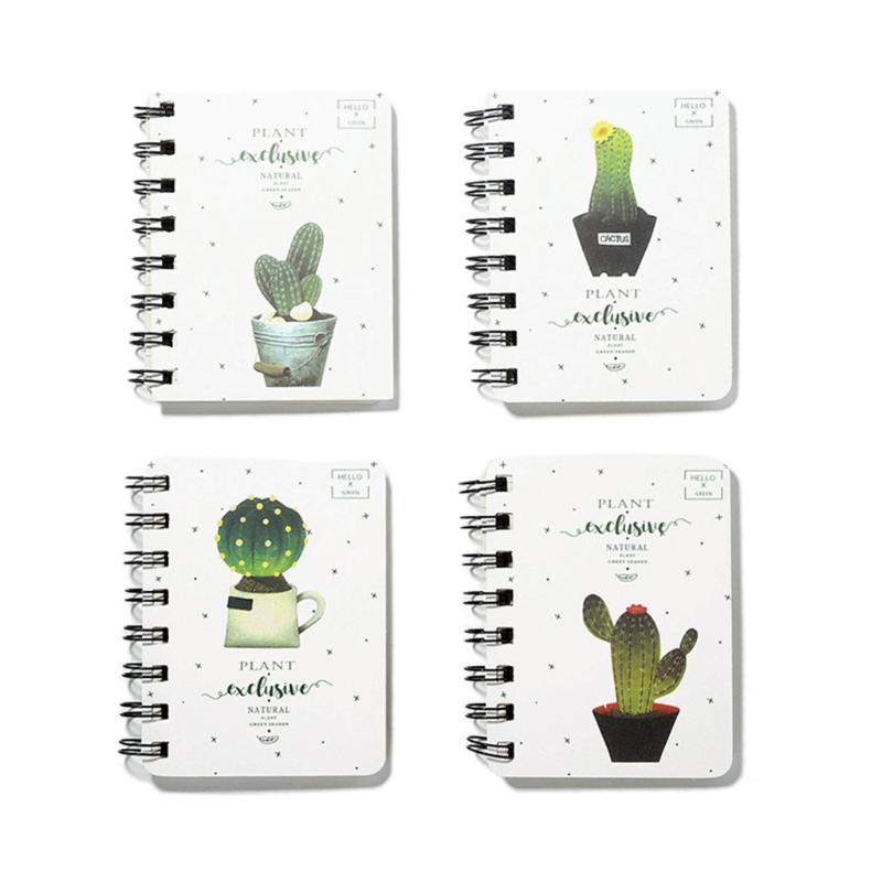 Buy Cute Cactus Daily Office Supplies Planner Spiral Notebook Diary ...