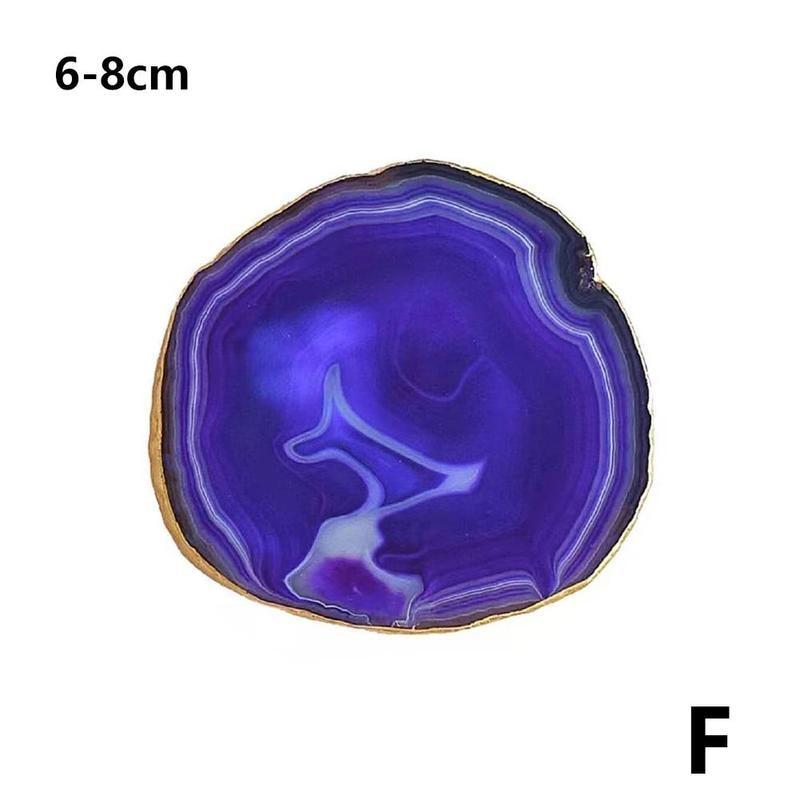 Home & Living Blue & Purple Agate Slice Rocks & Geodes Home Décor etna ...