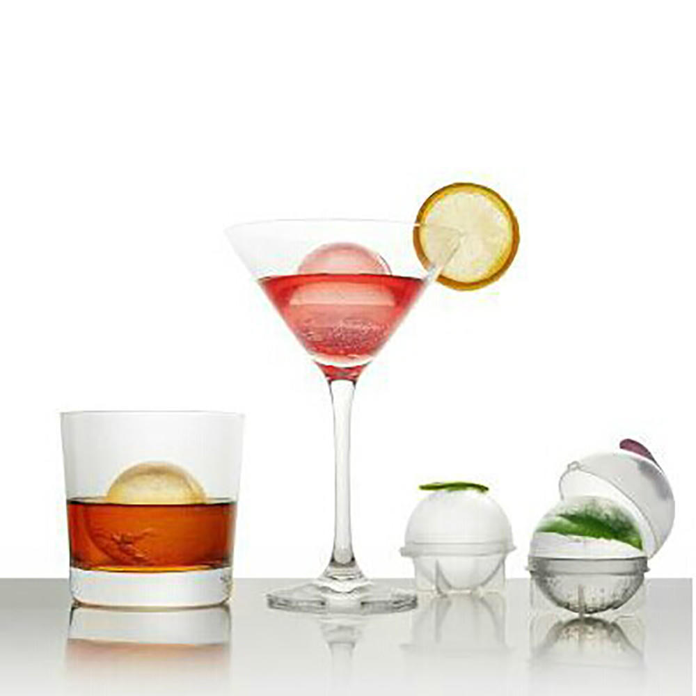 Buy Set of 4 Gift Round Ice Cube Ball Maker Sphere Molds For Whisky ...