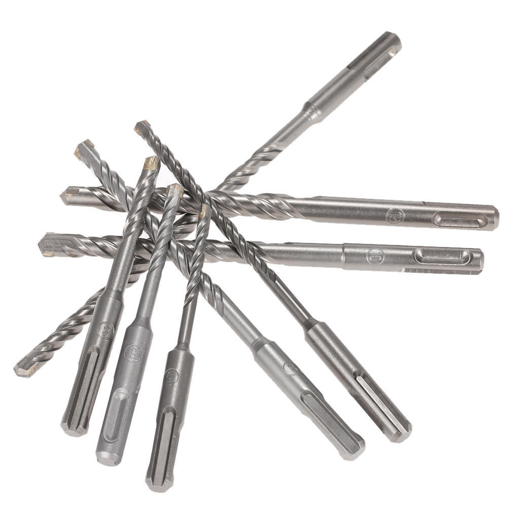Cheap 8pcs/set 2 Pits 2 Slots SDS Shank Rotary Hammer Impact Drill Bit ...