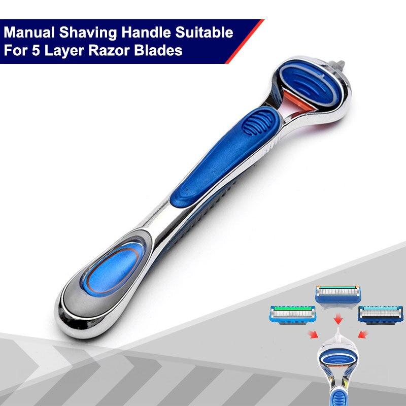 Buy Quality Men's Face Care Manual Shaving Handle Beard Razor For 5 ...