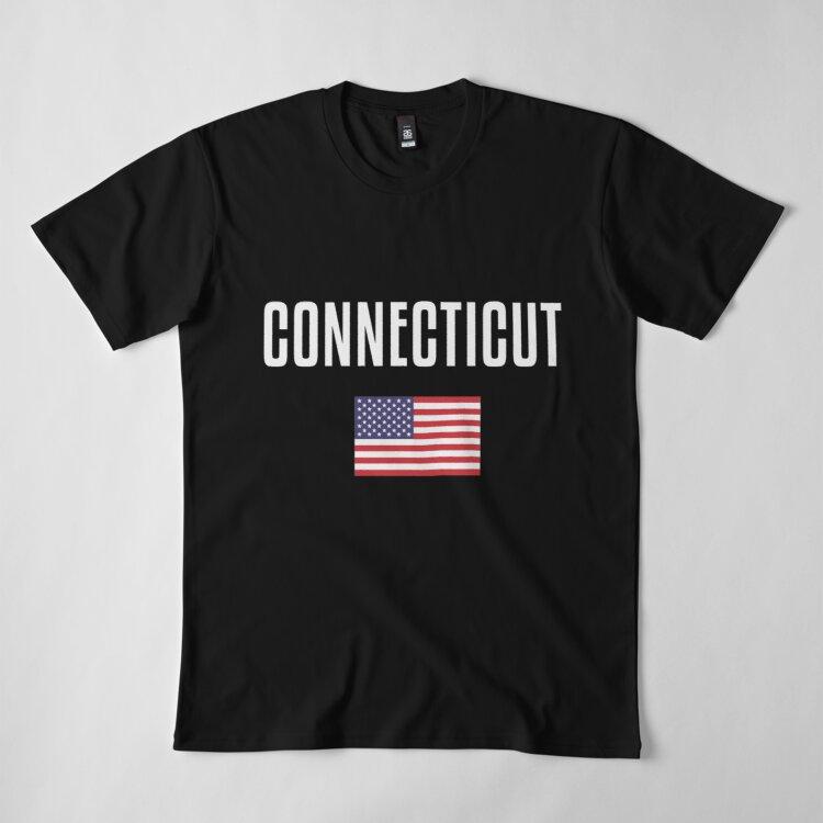 Kaufe Men Premium Cotton Harajuku T-Shirt connecticut Print Tees Funny ...