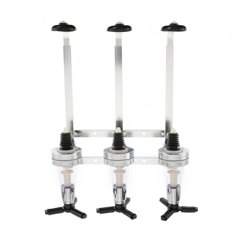 30ml measurement 3 straight row wall hanging wine rack pourer Mounted ...