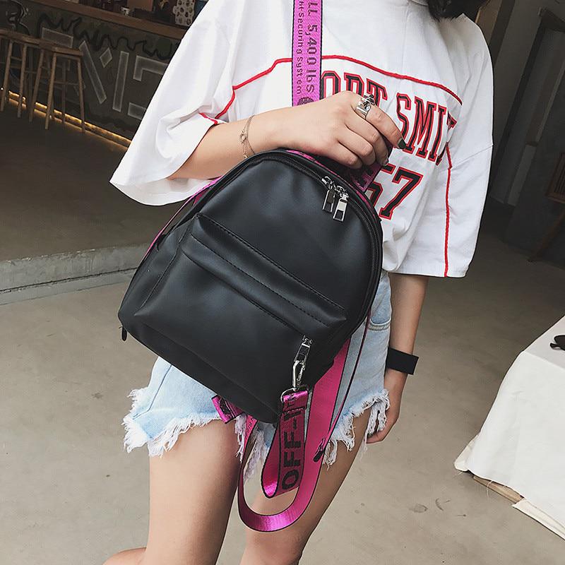 Buy Women Backpacks Letter Panelled Women Backpack Girl Schoolbag ...