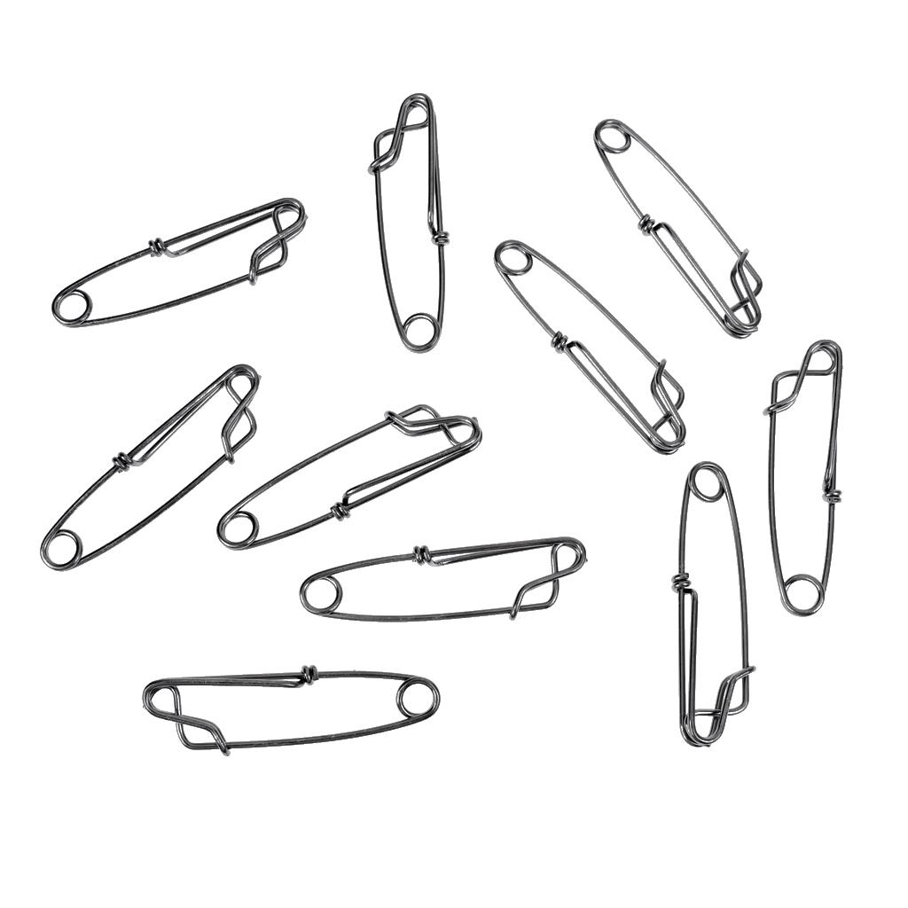 Buy 10Pcs Stainless Steel Long Line Longline Clip for Fishing Snapper ...