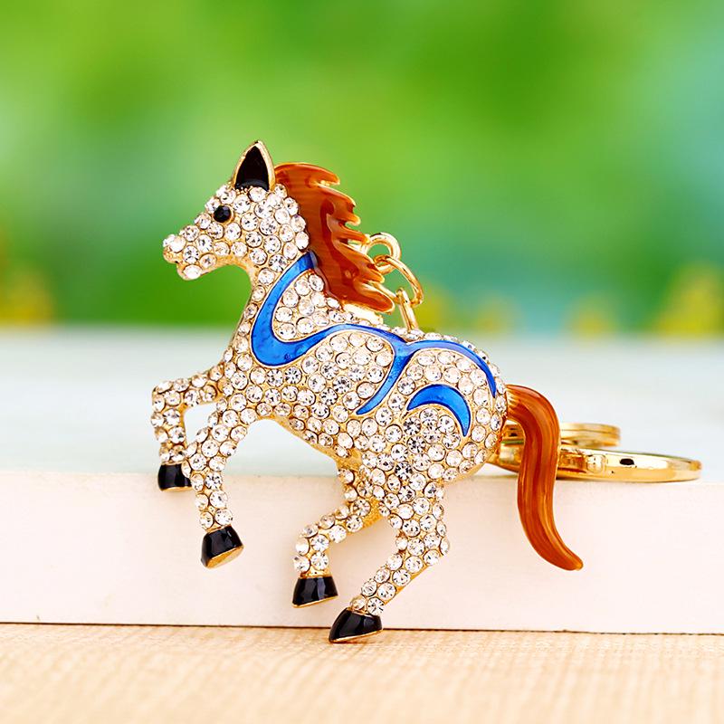 Buy Creative Gift Rhinestone Trojan Car Keychain at affordable prices ...