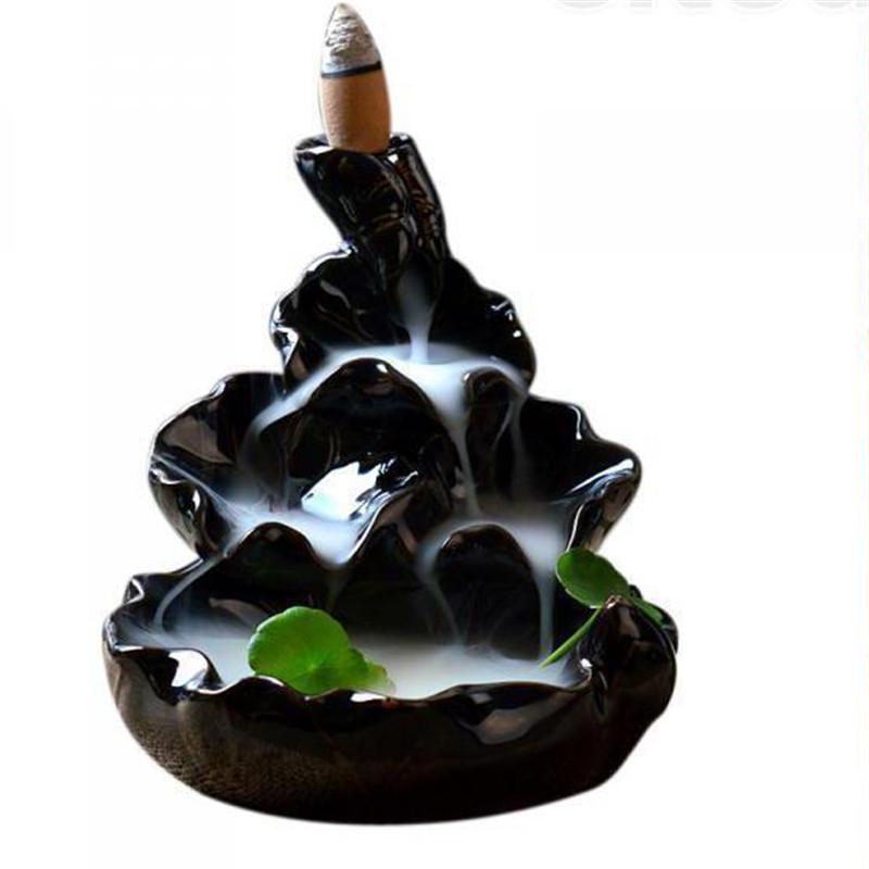 Buy Creative Home Decor Backflow Stick Incense Burner Ceramic Censer ...