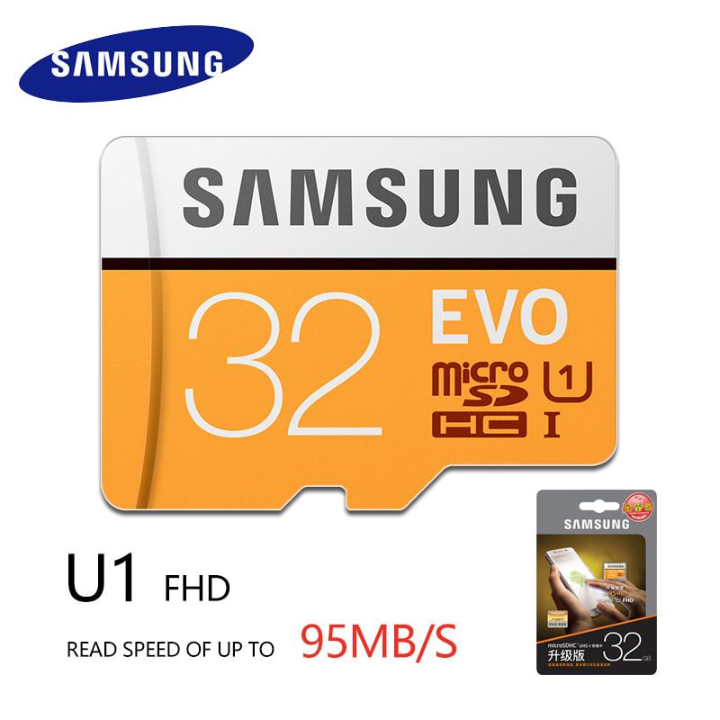 SAMSUNG U3 Micro SD SDXC U1 32GB SDHC Class10 TF CF Memory Card C10 ...