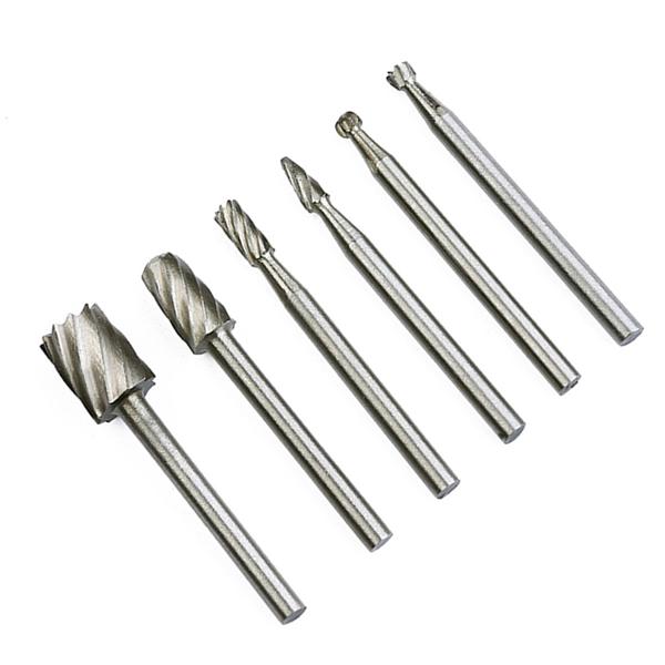 6 PCS Rotary File High Carbon Steel Rotary Tools Suit Rotary File Suit ...