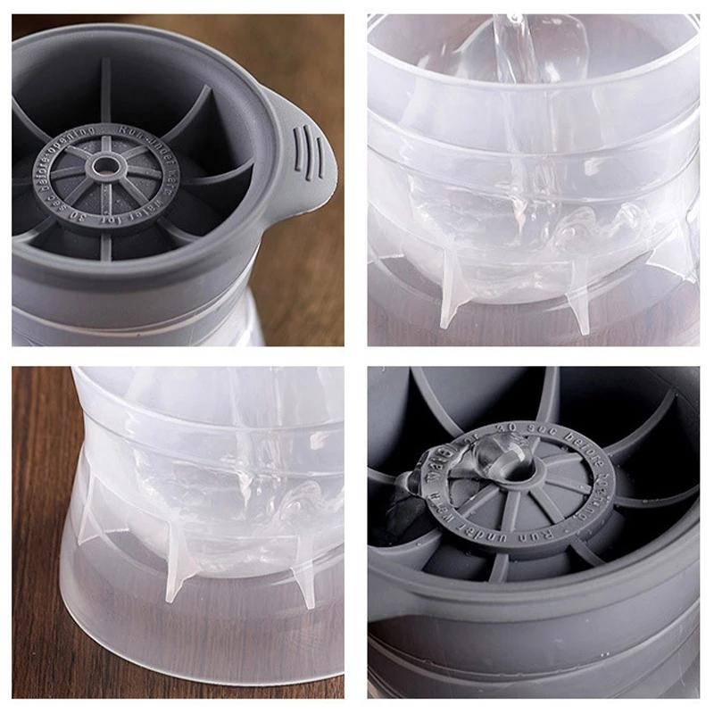 Buy Portable Fridge Bar Whisky Ice Ball Mould Maker Silicone Ice Box ...