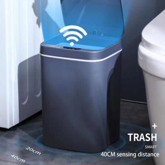 Cheap Auto Rubbish Bin LED Light Trash Holding One Button Switch ...