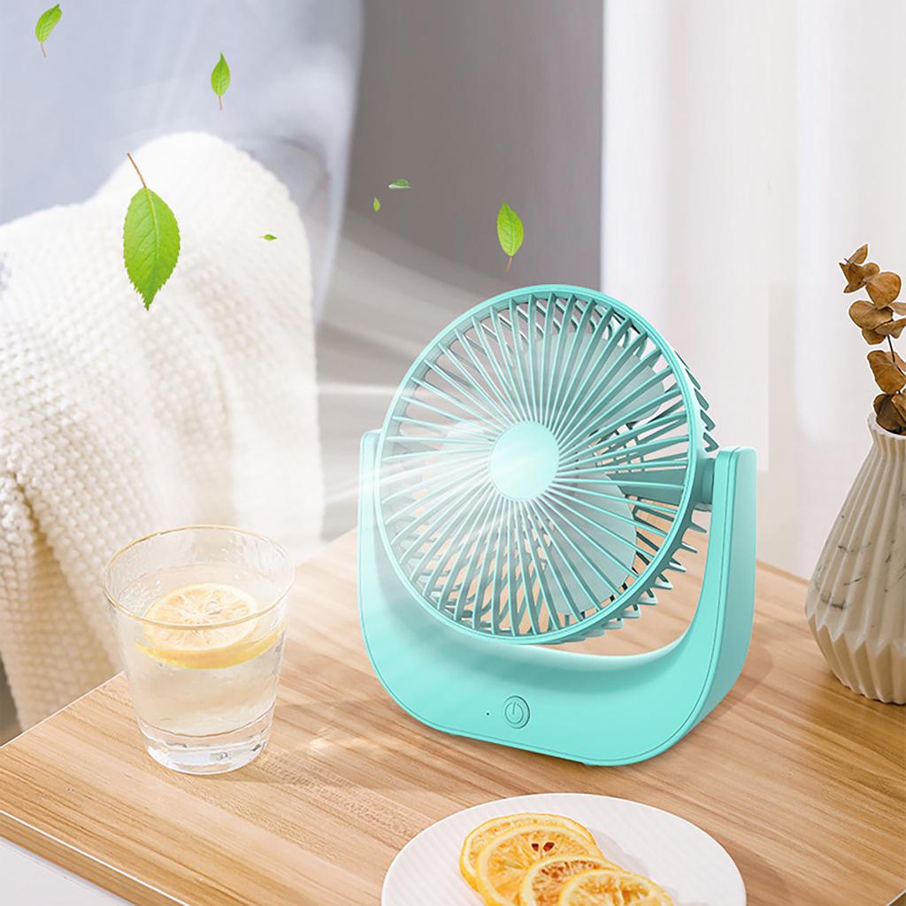 [BC] Portable Mini Fan 3 Speed Adjustable Fans USB Rechargeable Desk ...