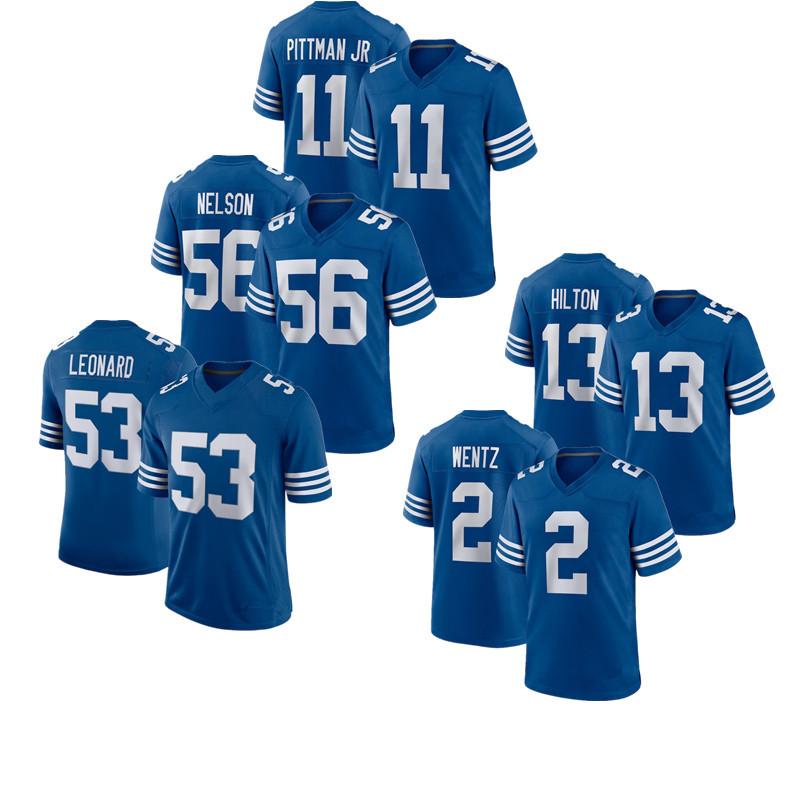💰Koop Nfl2021 New Jersey Colts Football Jersey #11 #56 #53 #11 #1 ...