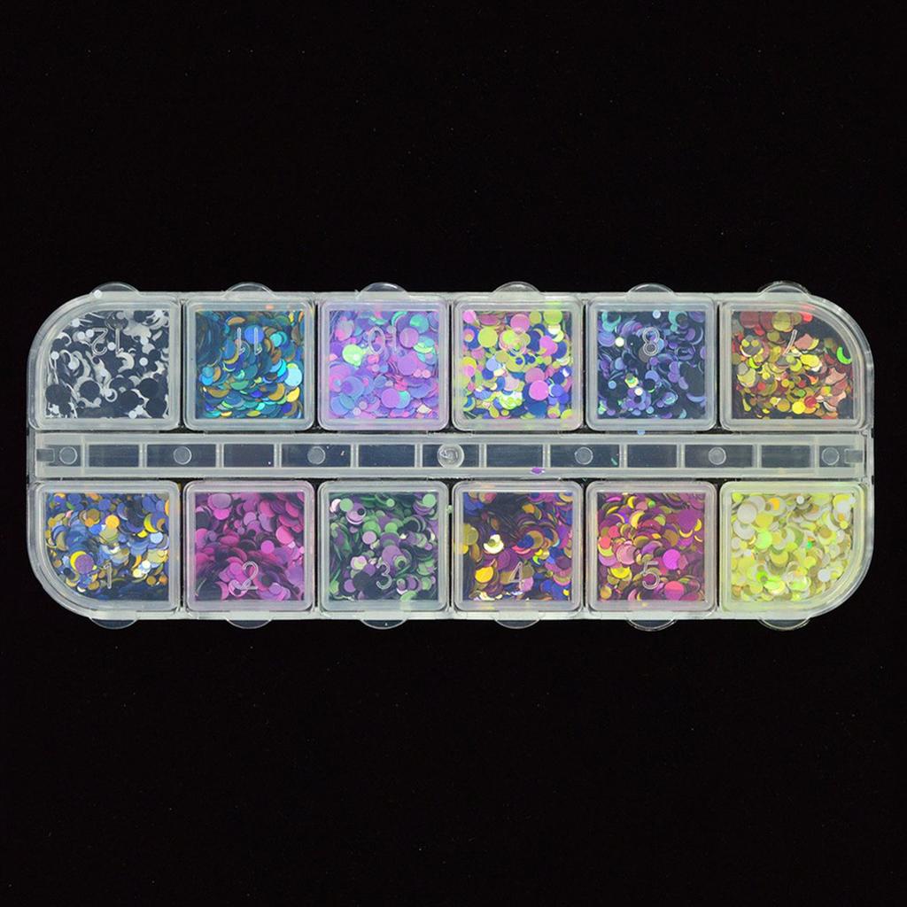 Buy HHNN Nails 12-color Mixed Color Discs High-end Color Matching ...