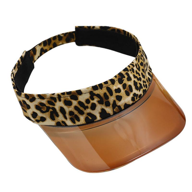 Buy Bright Color Plastic Sun Visors for Women Swimming Transparent Sun ...