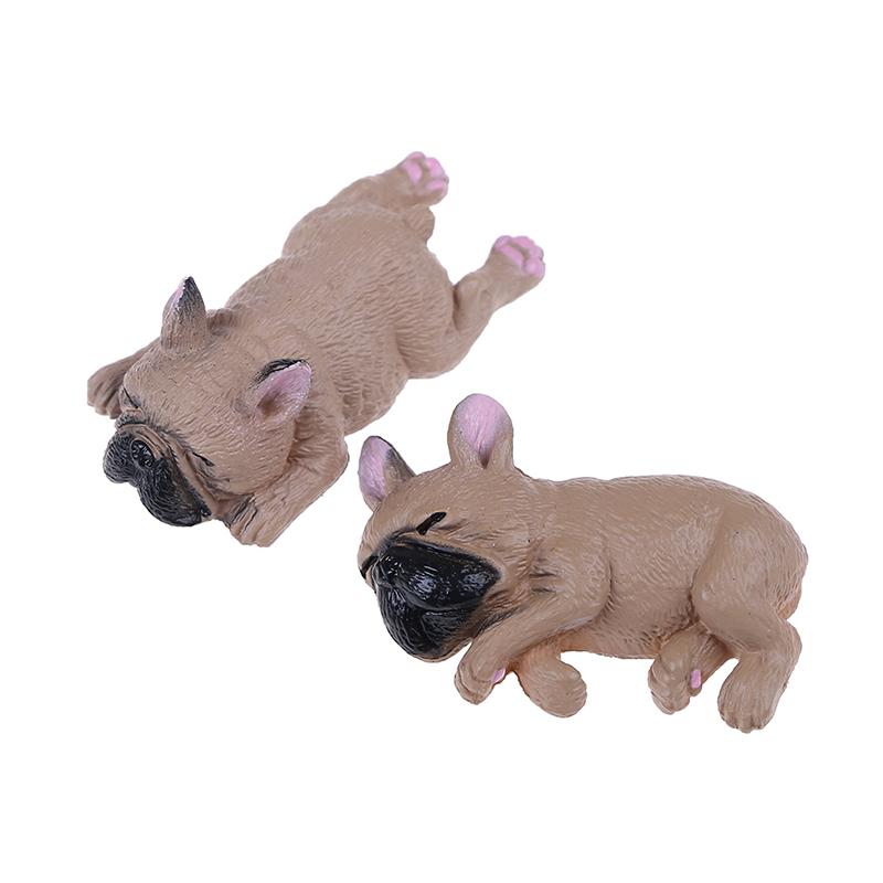 Buy 1Pcs Cute Sleeping Trumpet French Bulldog Model Shiba Inu Figure at ...
