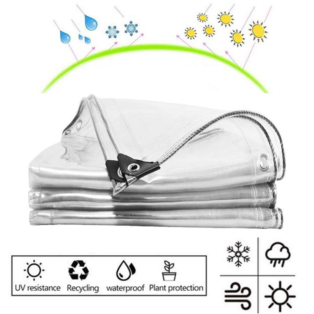 Buy Transparent Tarpaulin Windproof Rainproof Tarp Canopy Tent at ...