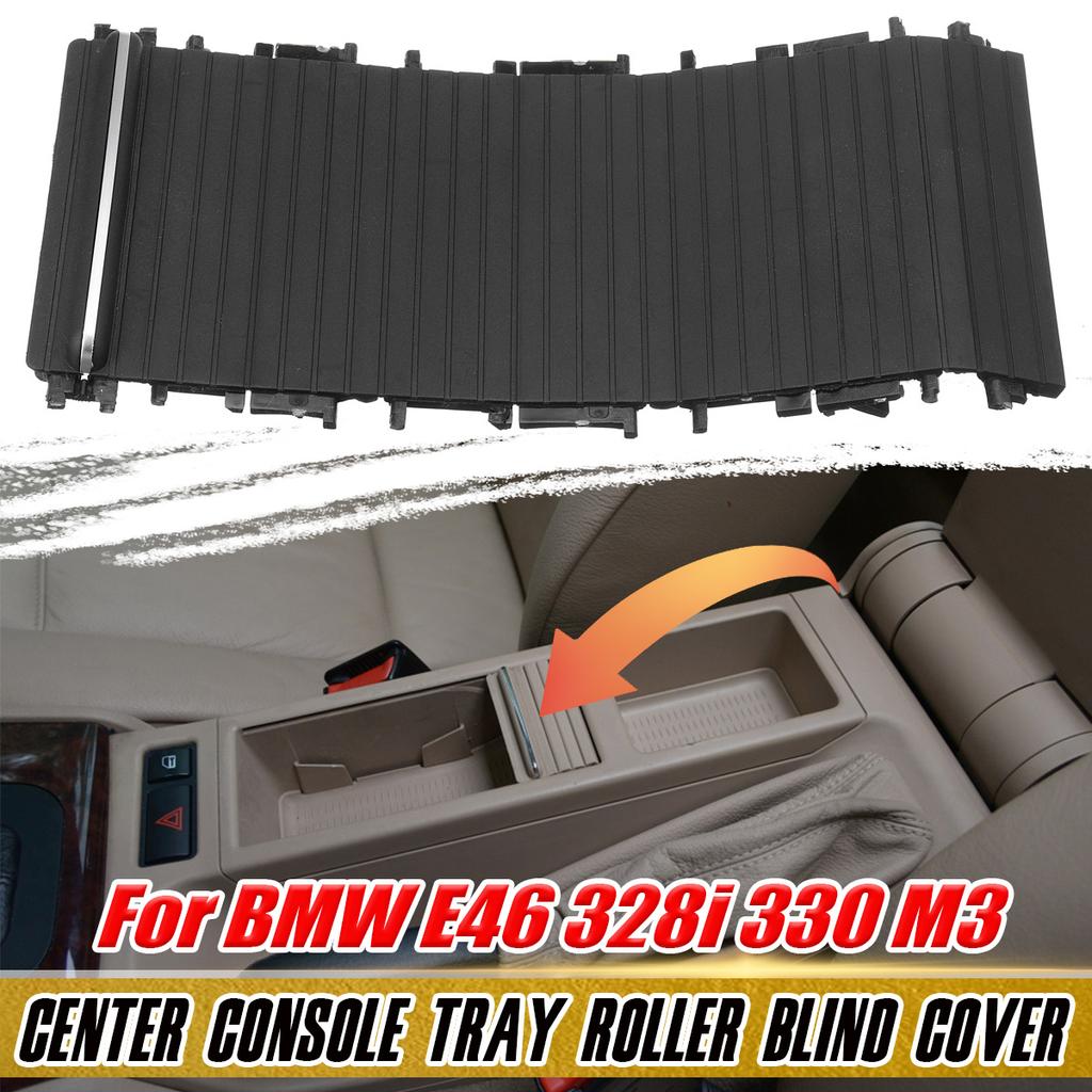 New Car Storage Center Console Tray Roller Blind Cover For BMW E46 328i ...